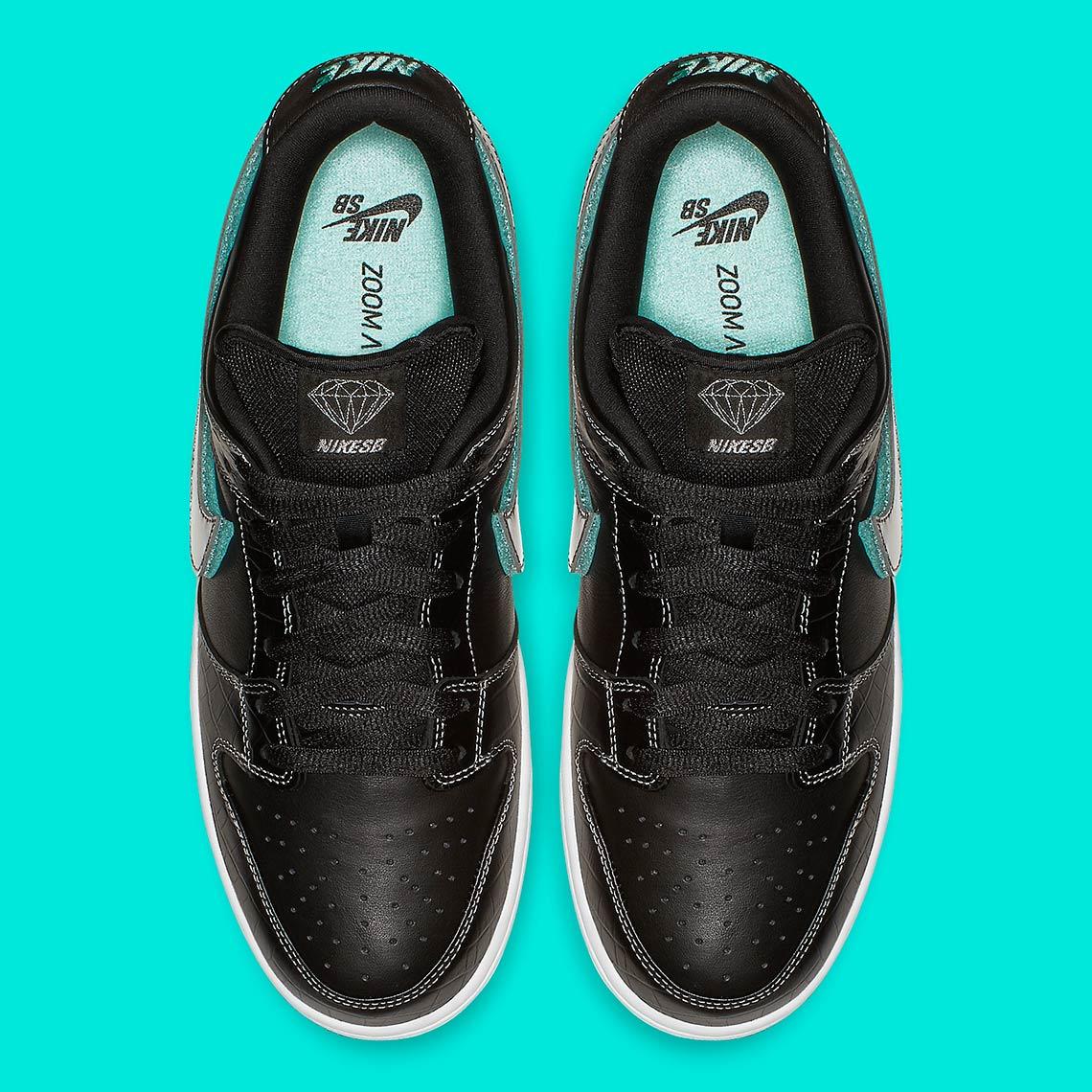 Diamond x Nike SB Dunk Low 官方图片释出-识物